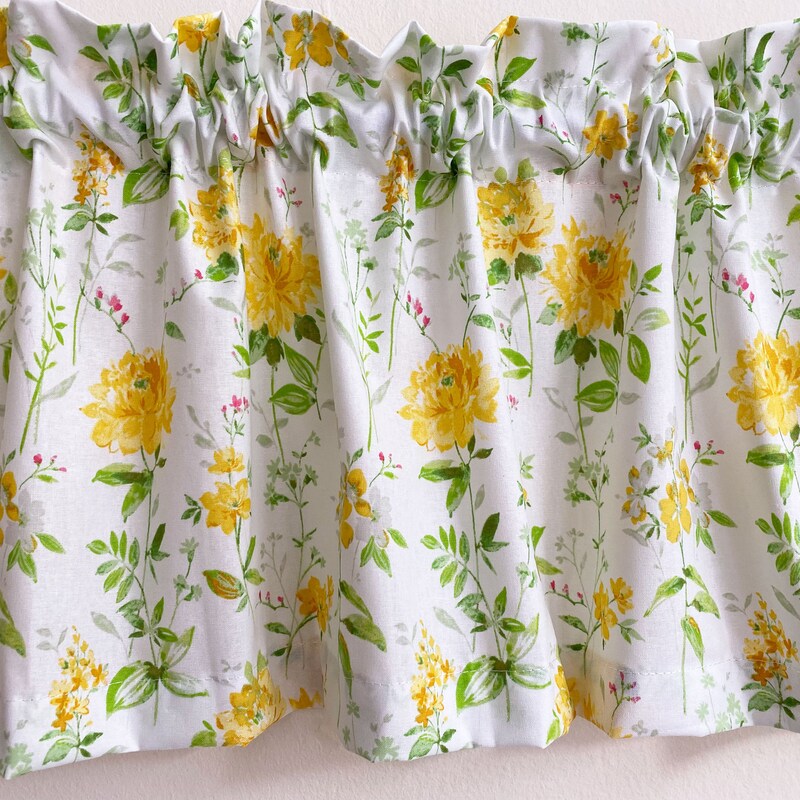 Yellow Valance - Etsy