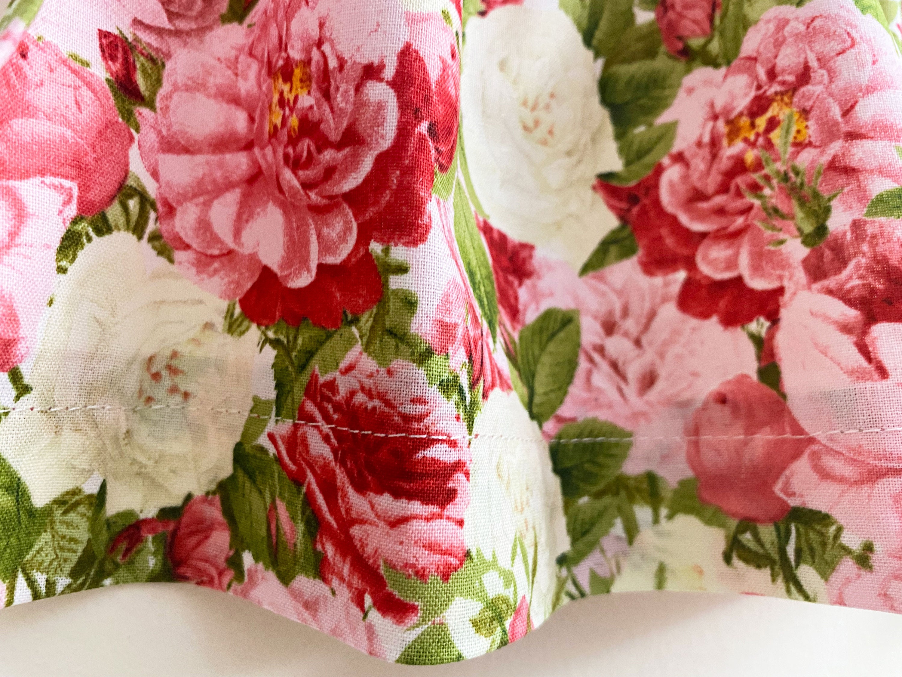 Pink Roses Kitchen Valance - Etsy