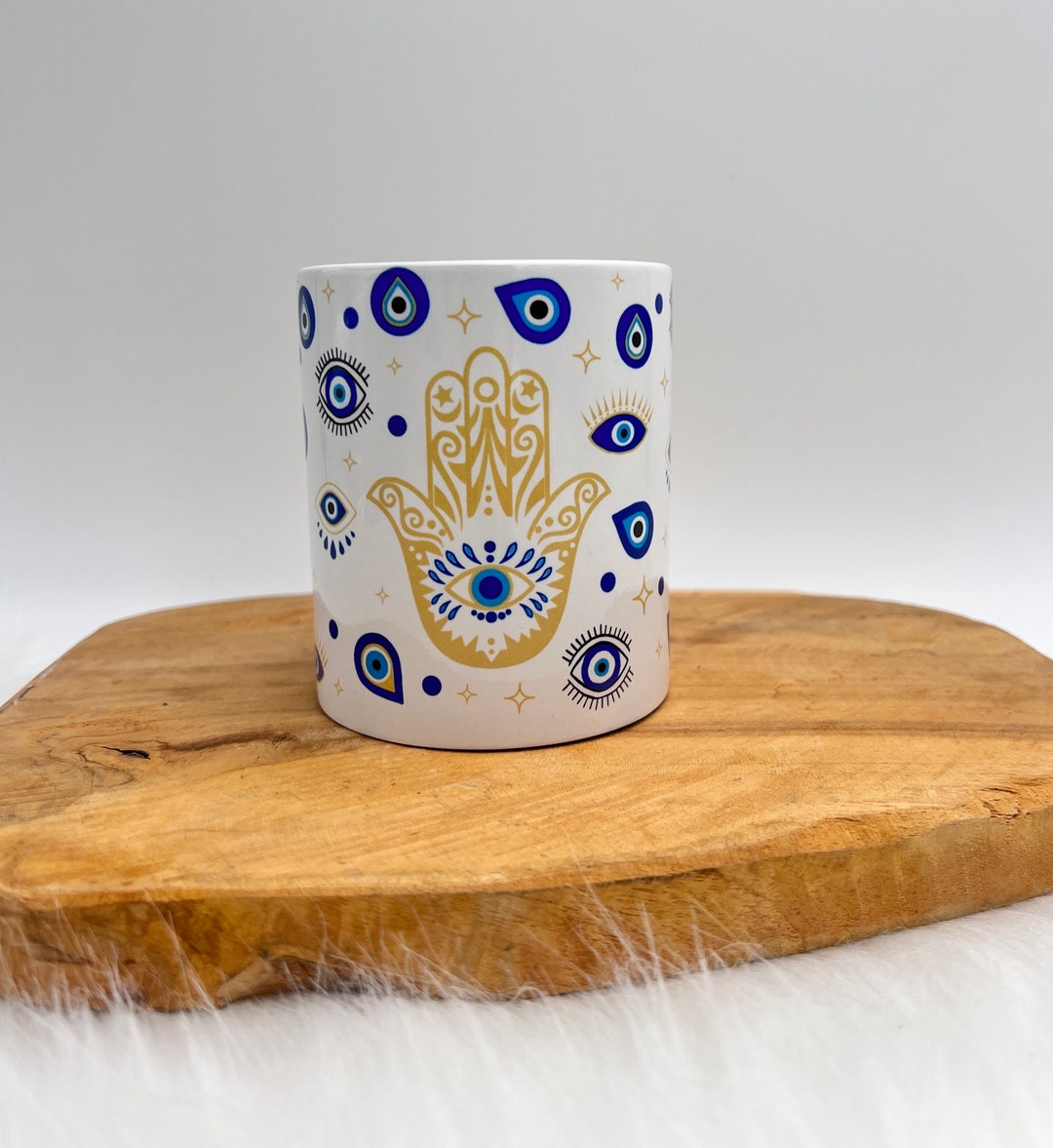 Mug Personalized With Nazar Design, Birthday Gift Desired Name, Gift ...