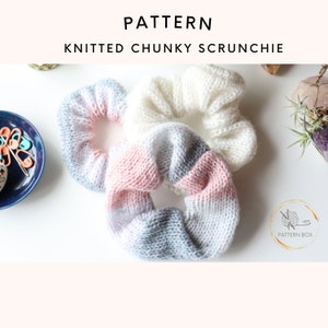 Knitted Cotton Scrunchie Pattern Thats Great for Beginners - Etsy
