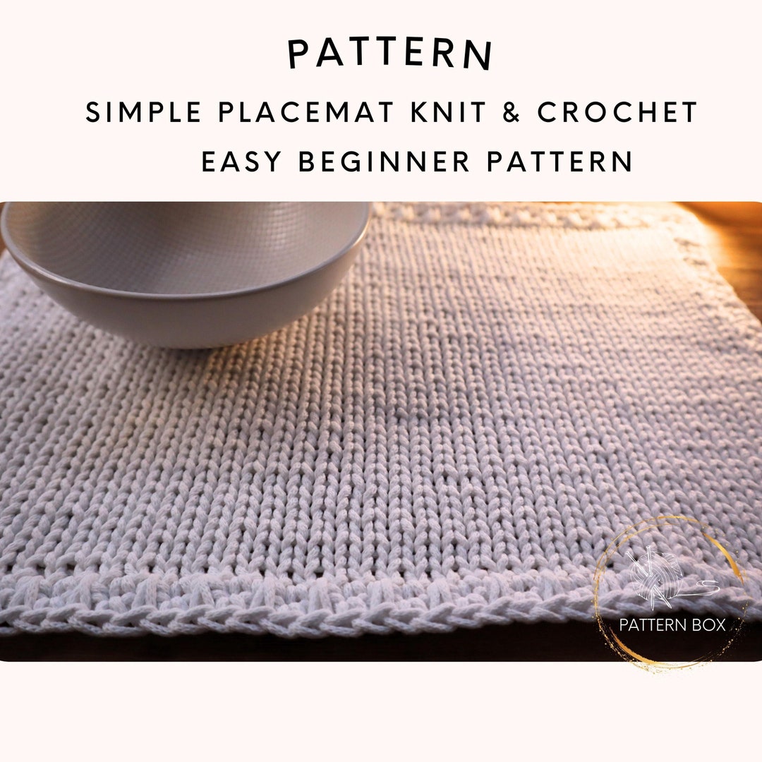 Easy Macrame Yarn Placemat Pattern| Crochet & Knit Design for Beginners ...