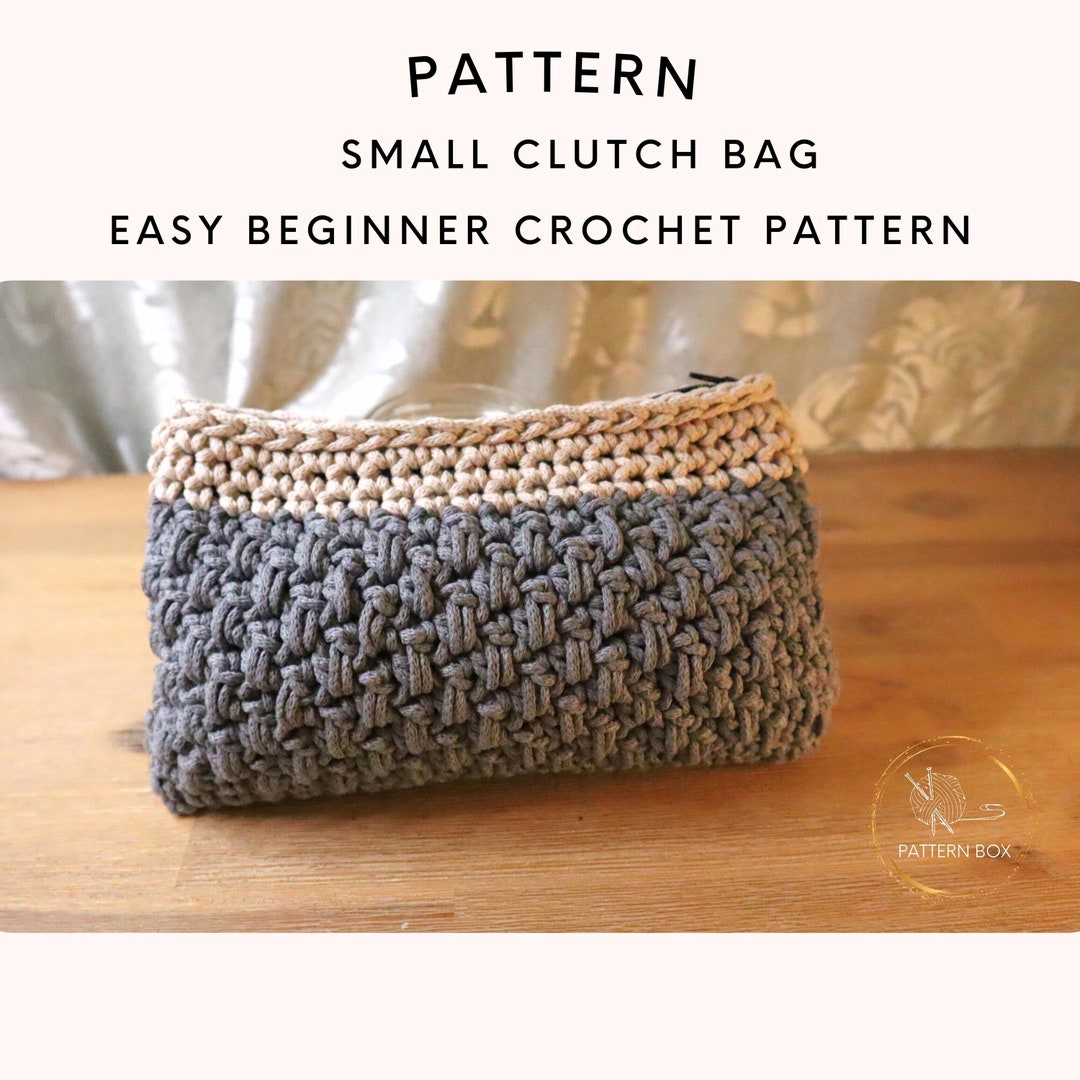 Chic Small Crochet Clutch Bag Pattern Easy Beginner-friendly Design ...
