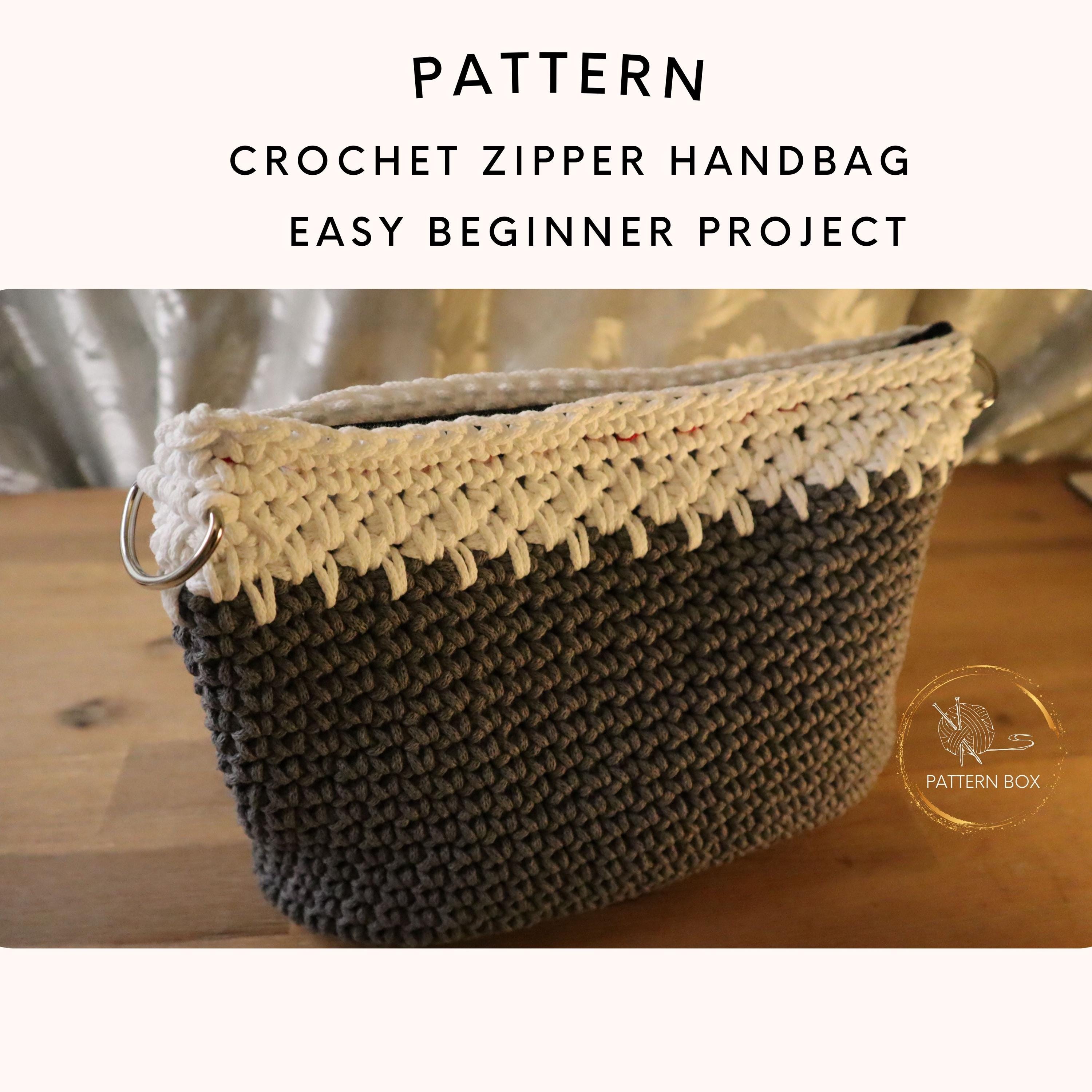 Chunky Crochet Zipper Bag Pattern – Easy Beginner Purse With Spike ...