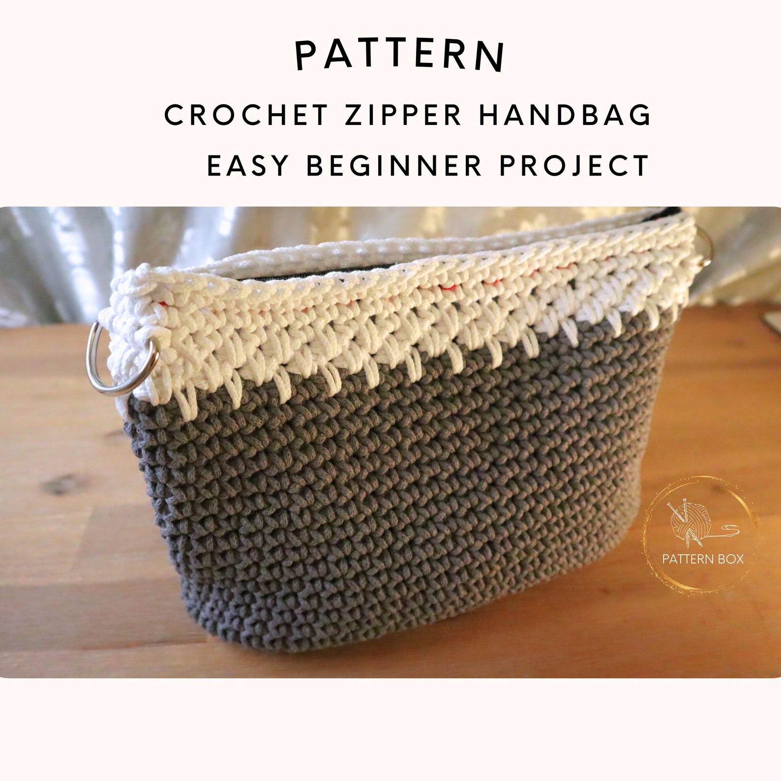 Chunky Crochet Zipper Bag Pattern – Easy Beginner Purse With Spike ...