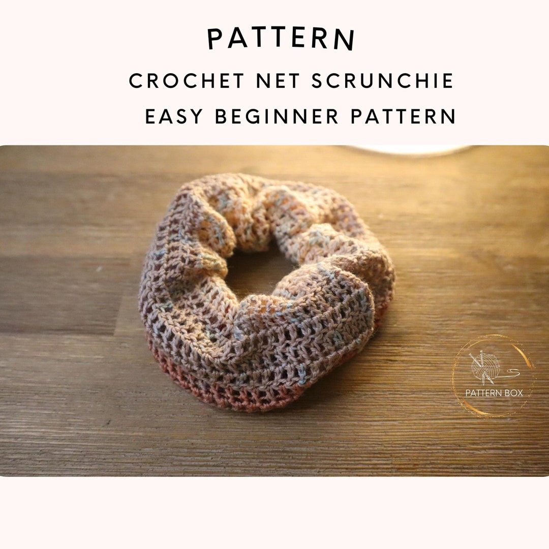 Trendy Crochet Scrunchie Pattern Easy Beginner-friendly Design With Net ...