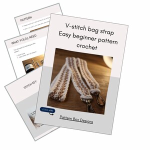 Textured Crochet Bag Strap Pattern | Beginner-friendly V-stitch ...