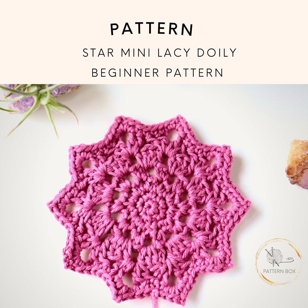 Crochet Small Doily With Spiky Edges Pattern - Boho Chic Home Decor ...