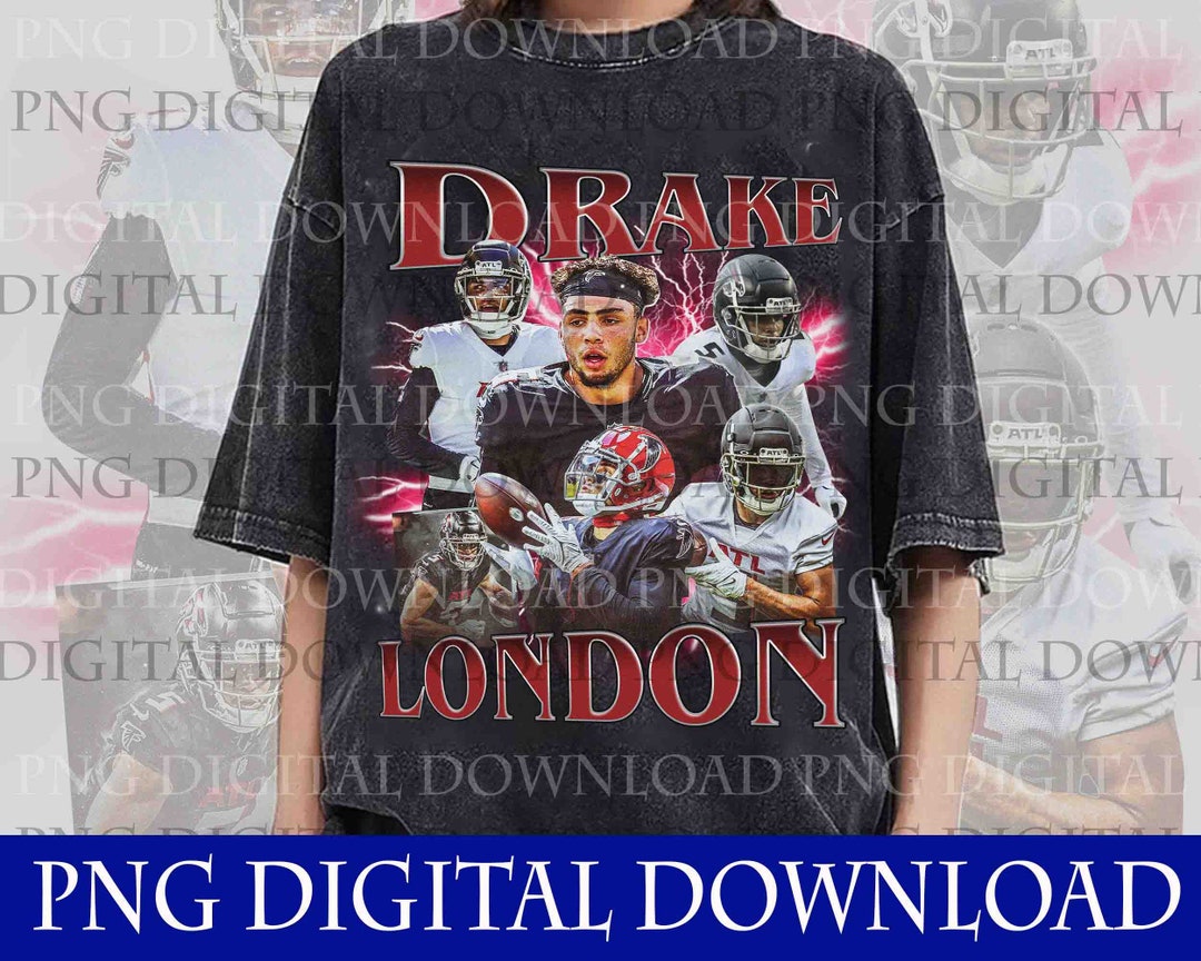 Retro Drake London Bootleg PNG, Drake London Football Bootleg, Classic ...