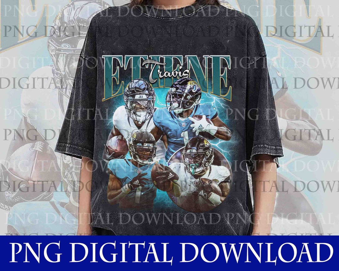 Retro Travis Etienne Bootleg PNG, Travis Etienne Football Bootleg ...