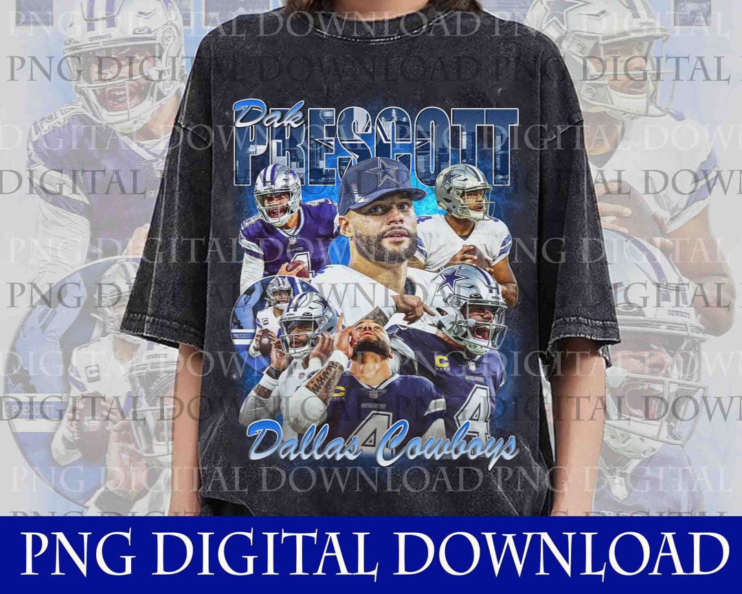 Retro Dak Prescott Bootleg PNG, Dak Prescott Football Bootleg PNG ...