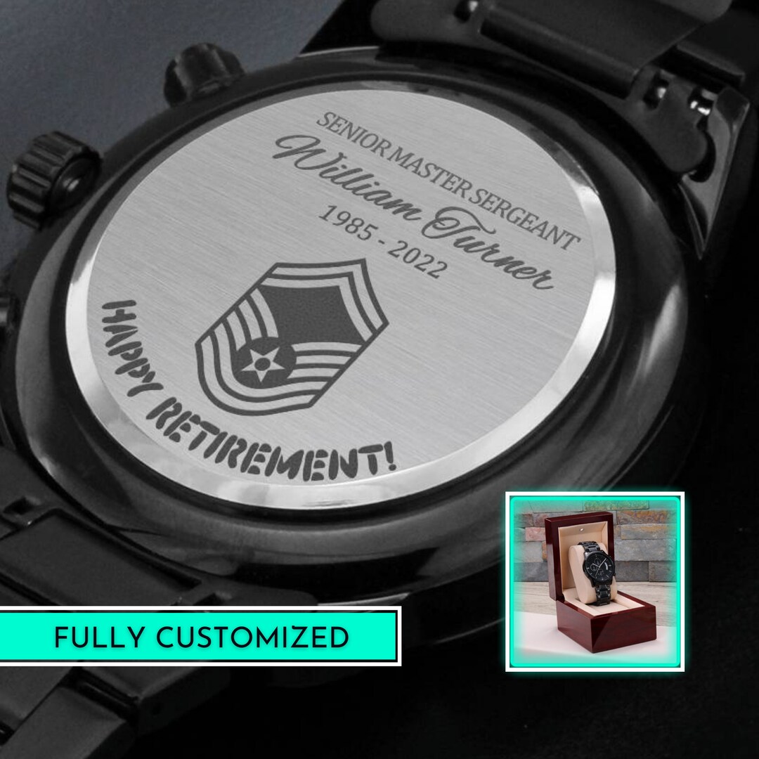 Retirement Gift for Men, Military Watch With Personalized Name ...