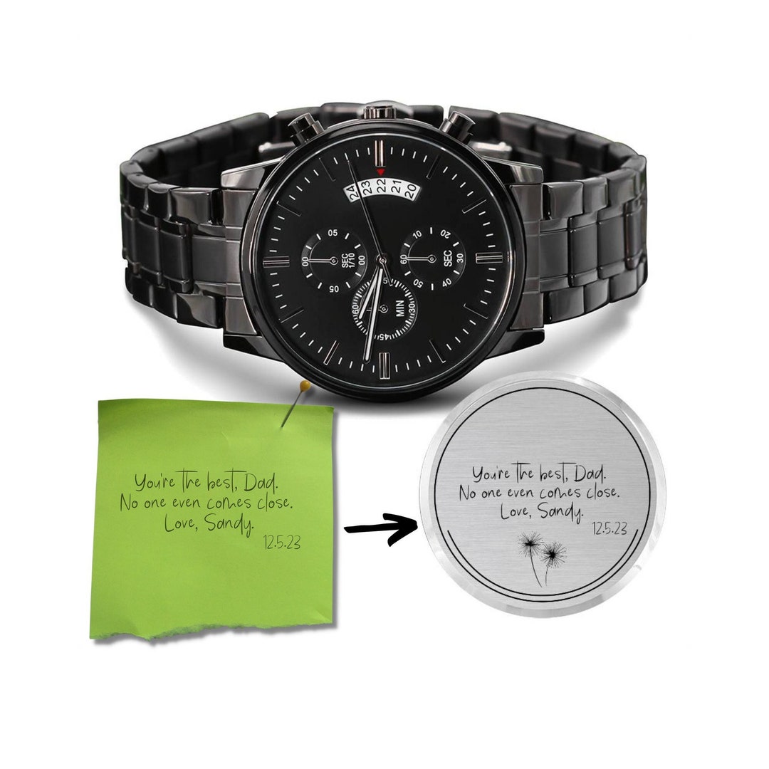 Handwriting Watch, Custom Handwriting Gift for Men, Boyfriend ...