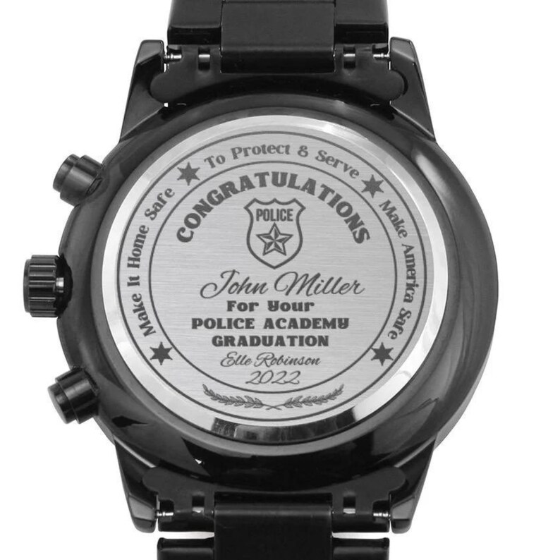 Police Academy Graduation Gifts Personalized Engraved Watch - Etsy