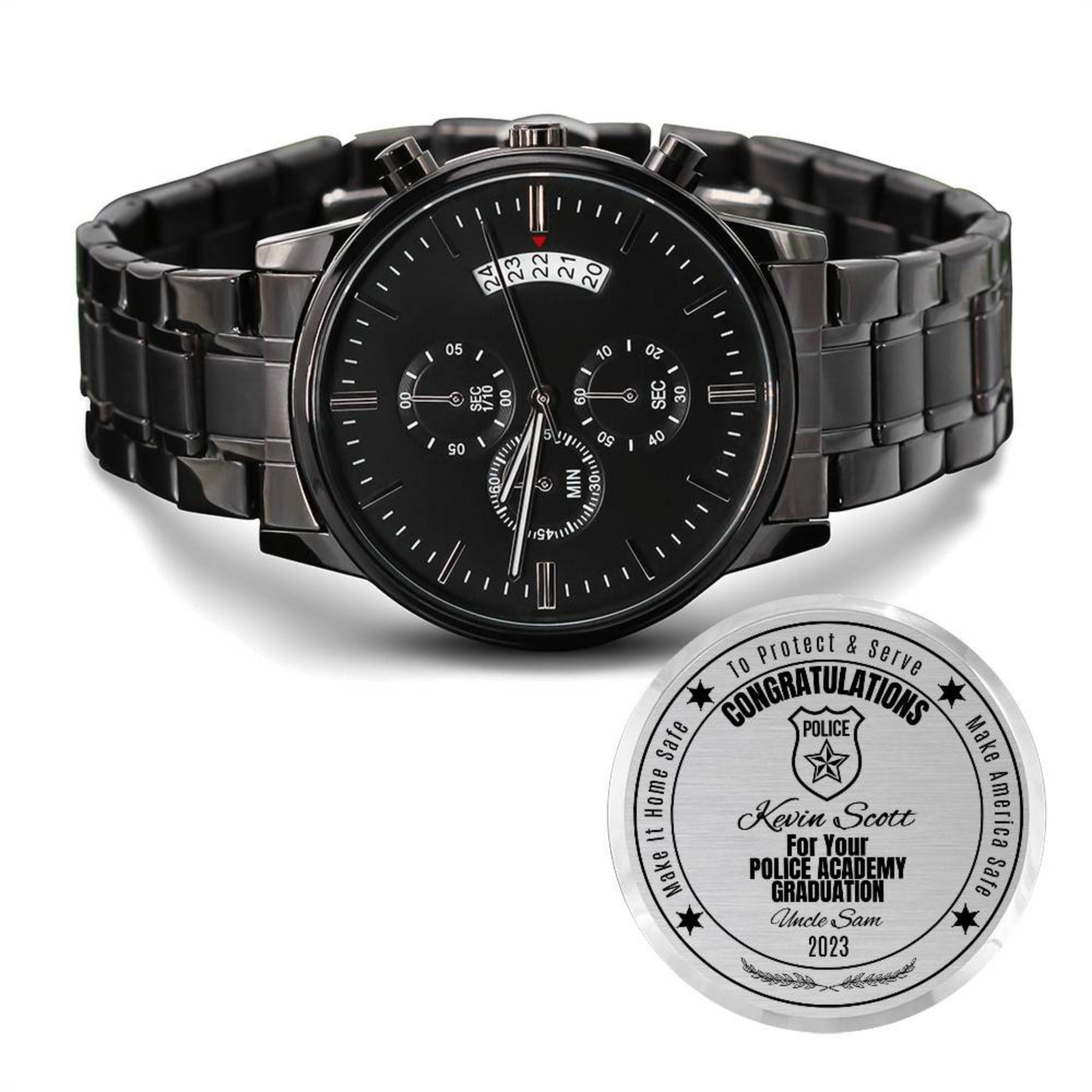 Police Academy Graduation Gifts, Personalized Engraved Watch, Police ...