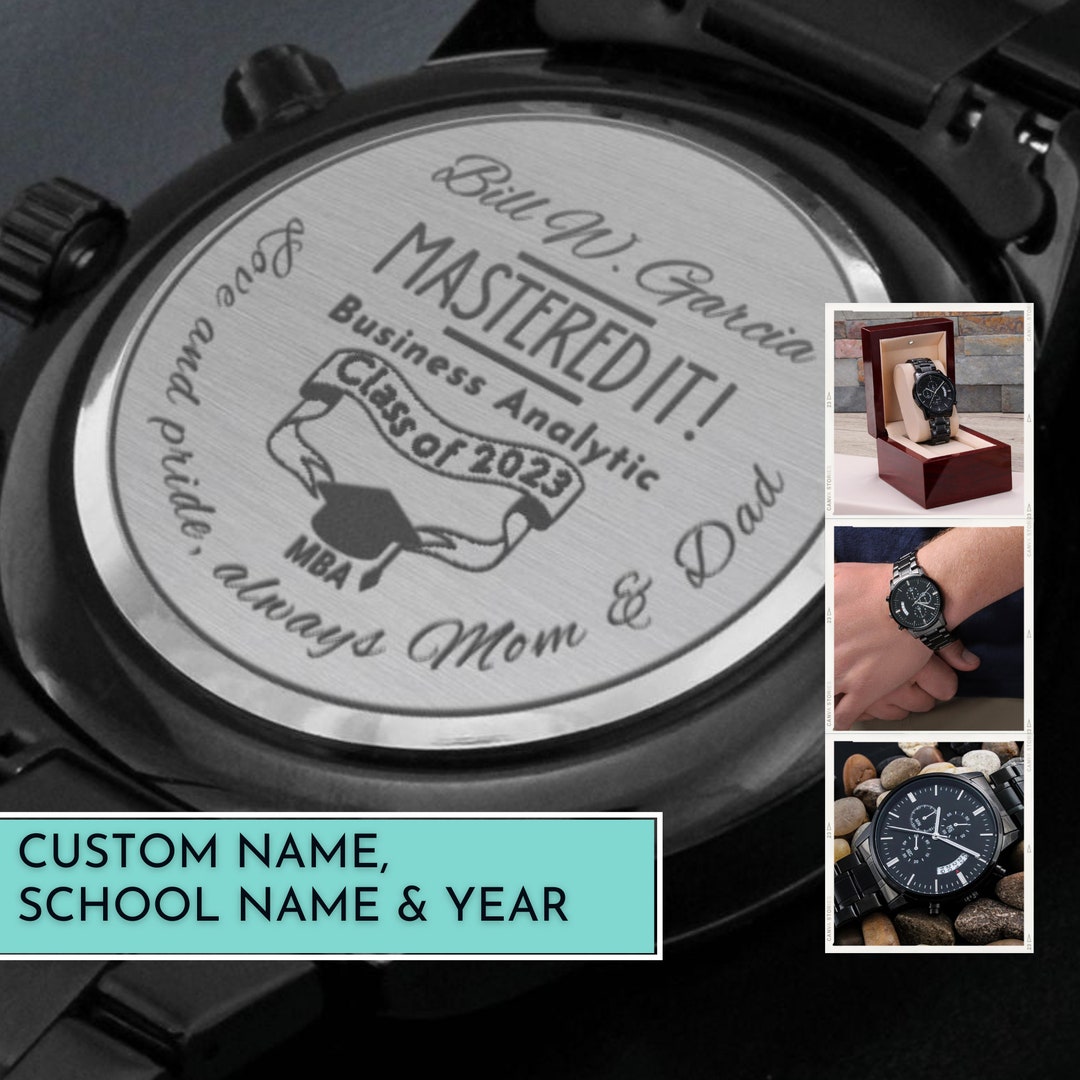MBA Graduation Gift, Gift for Son From Parents, Personalized Mastered ...