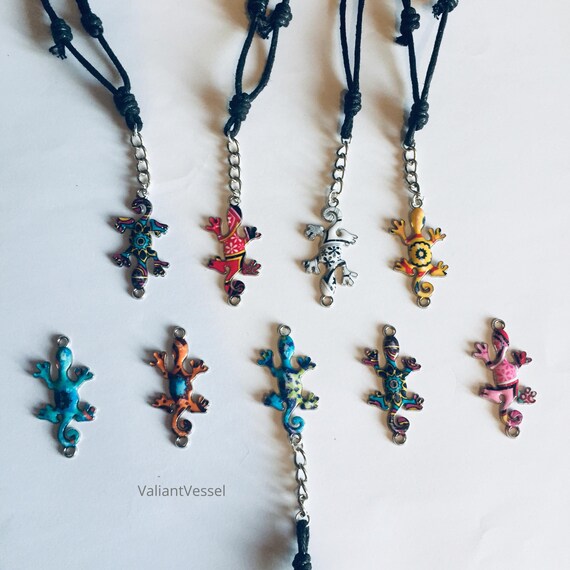 Gecko/lizard Adjustable Size Reptile/animal Necklace - Etsy
