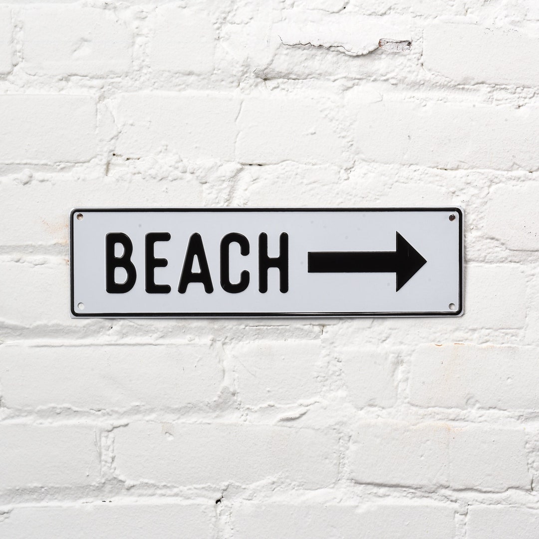 Beach Aluminum Sign - Etsy