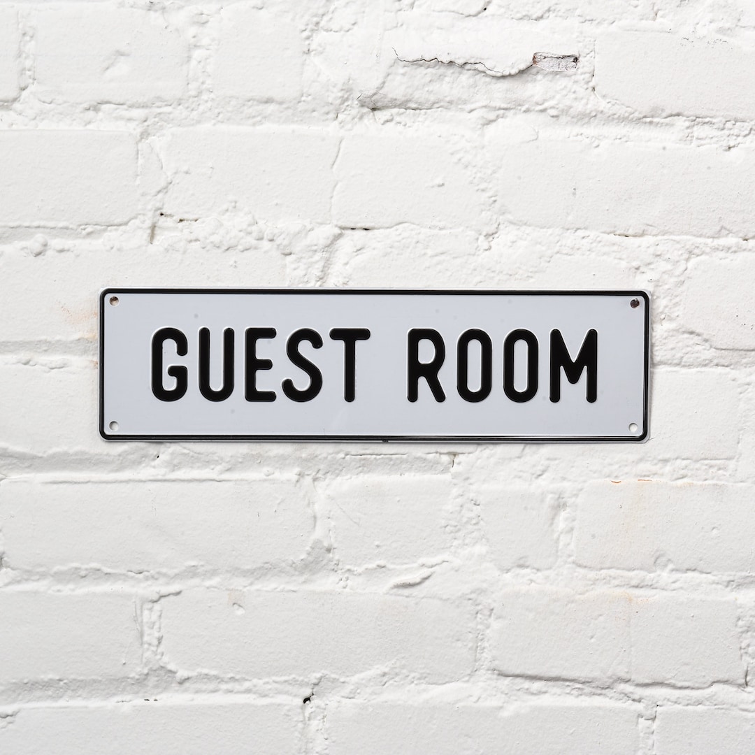 Guest Room Aluminum Sign - Etsy