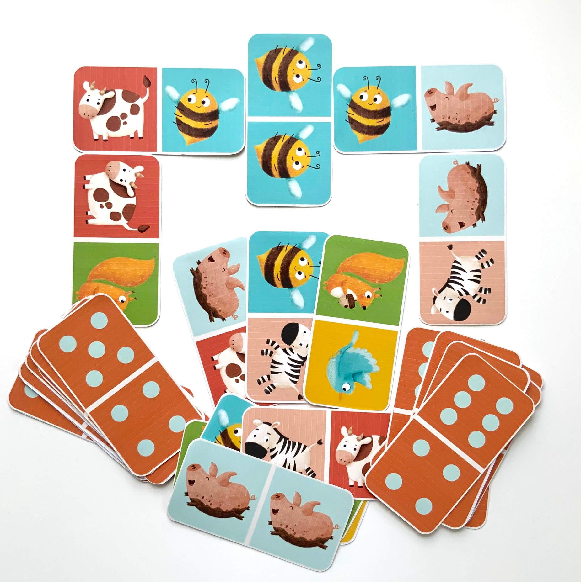 Animal Dominoes for Toddlers: Educational Matching Game (PDF File) - Etsy