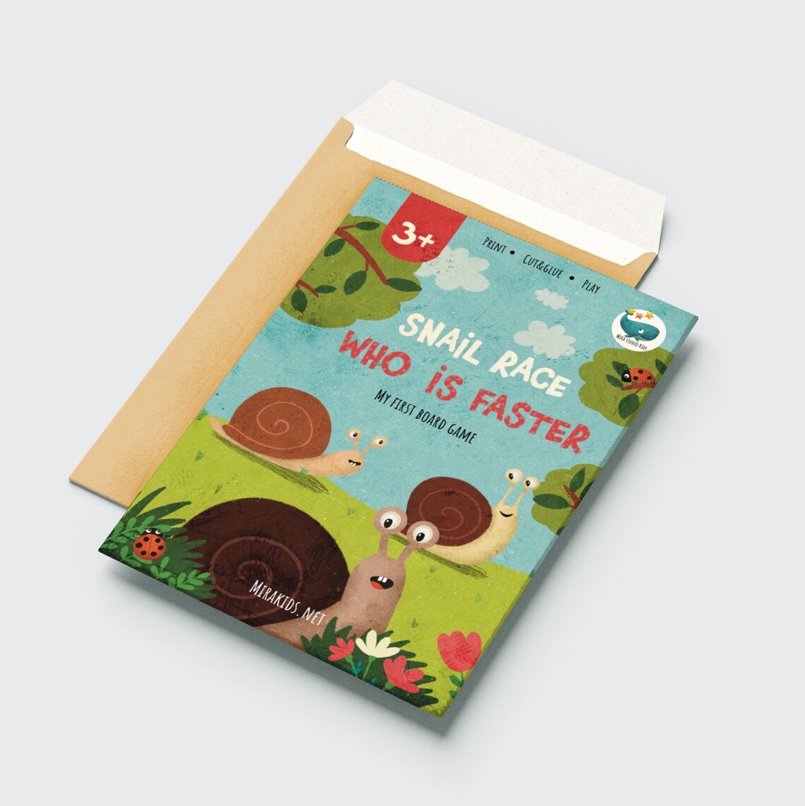 Snail Race Board Game for Kids: Ages 3+ (PDF File) - Etsy