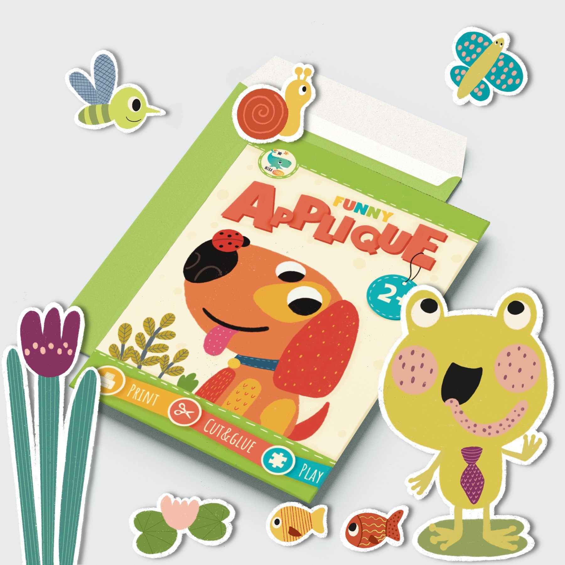 Printable Craft for Kids. Funny Applique - Etsy
