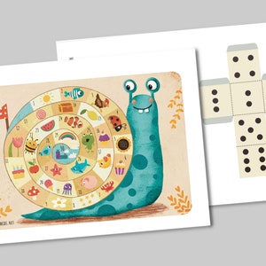 Board Game for Kids. Snail Race. Who is Faster? First Board Game for ...