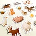 Printable Farm Animals Stickers Set. Doodle Cute - Etsy