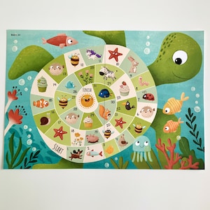 Turtle Race Board Game for Kids: Fun Learning Activity (PDF File) - Etsy