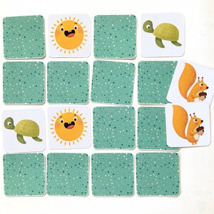 Memory Cards for Kids. Montessori Educational Game for Toddlers ...