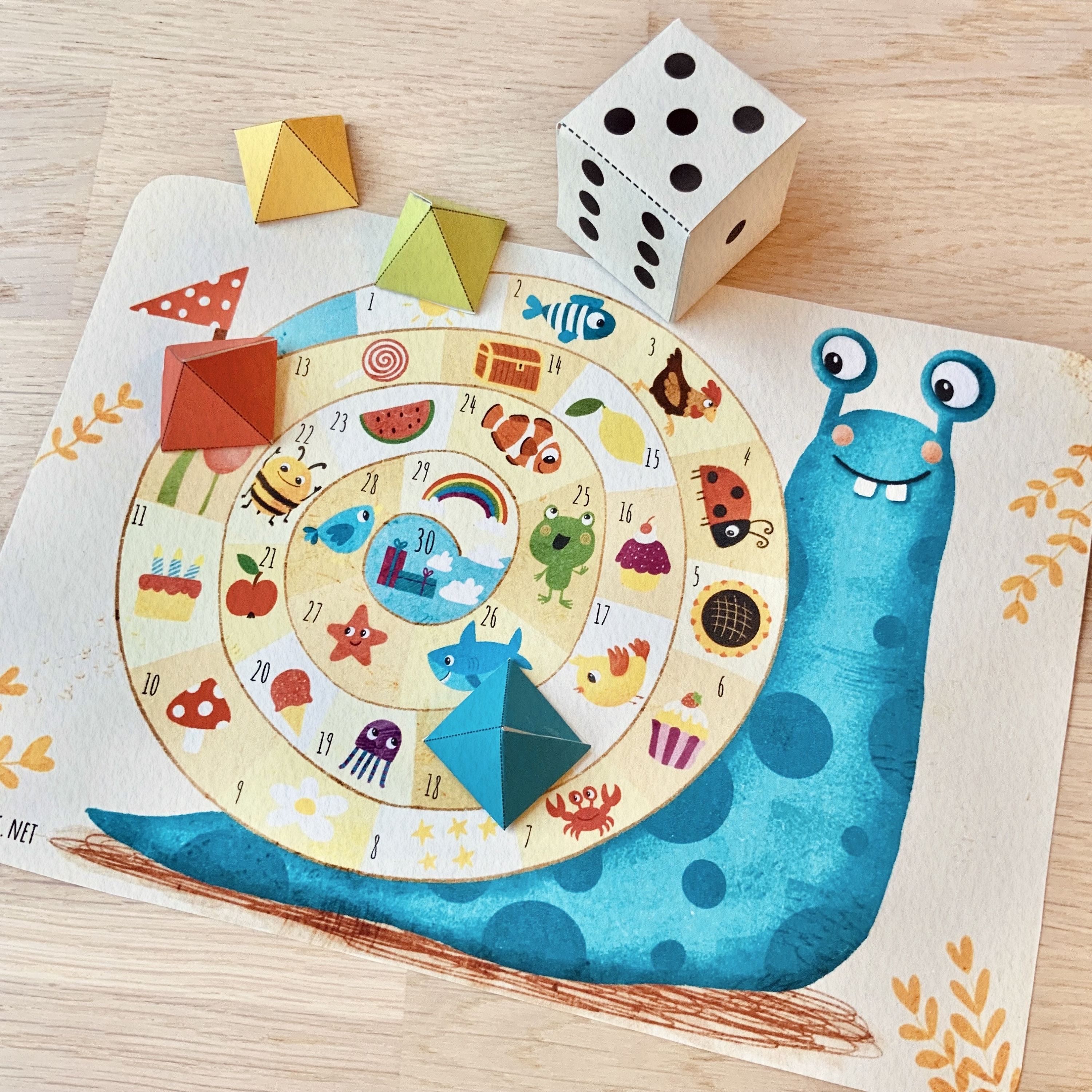 Board Game for Kids. Snail Race. Who is Faster? First Board Game for ...