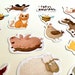 Printable Farm Animals Stickers Set. Doodle Cute Illustrations. Jpeg ...