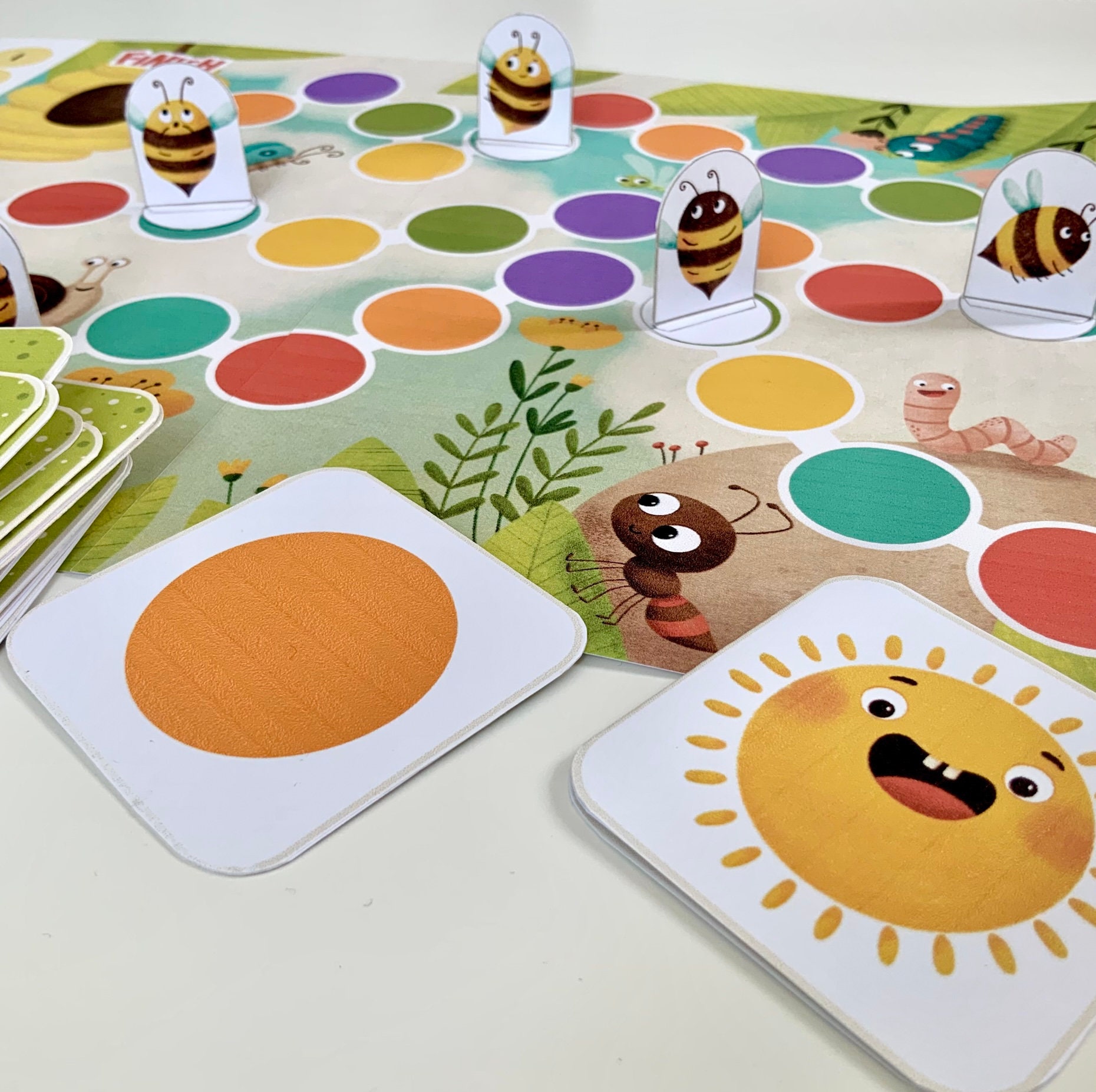 Board Game for Kids. Busy Bees. Activity for Toddler. PDF File - Etsy