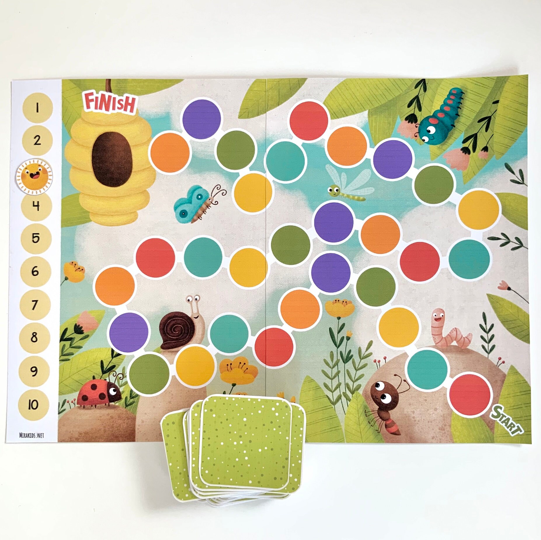 Board Game for Kids. Busy Bees. Activity for Toddler. PDF File - Etsy