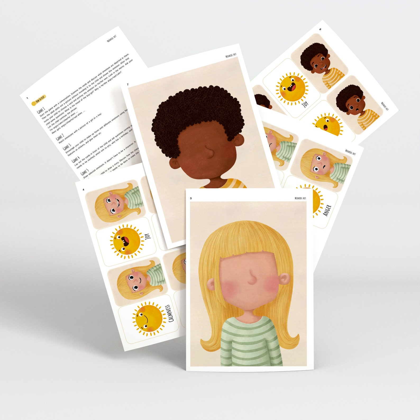 Busy Game for Kids. My First Emotions. Emotions Activity for Toddler ...