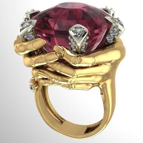 Hands Holding Ruby - Etsy