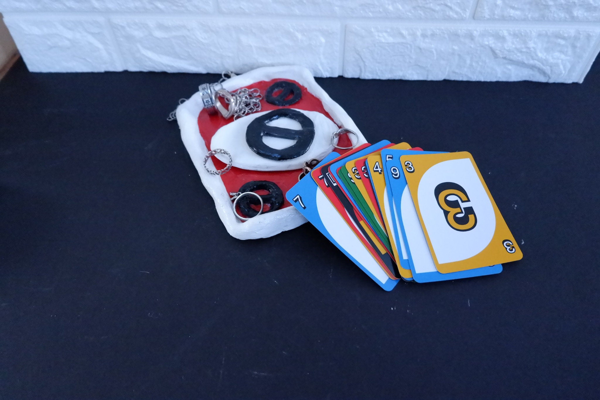 Uno Card Jewelry Clay Tray Skip a Turn - Etsy