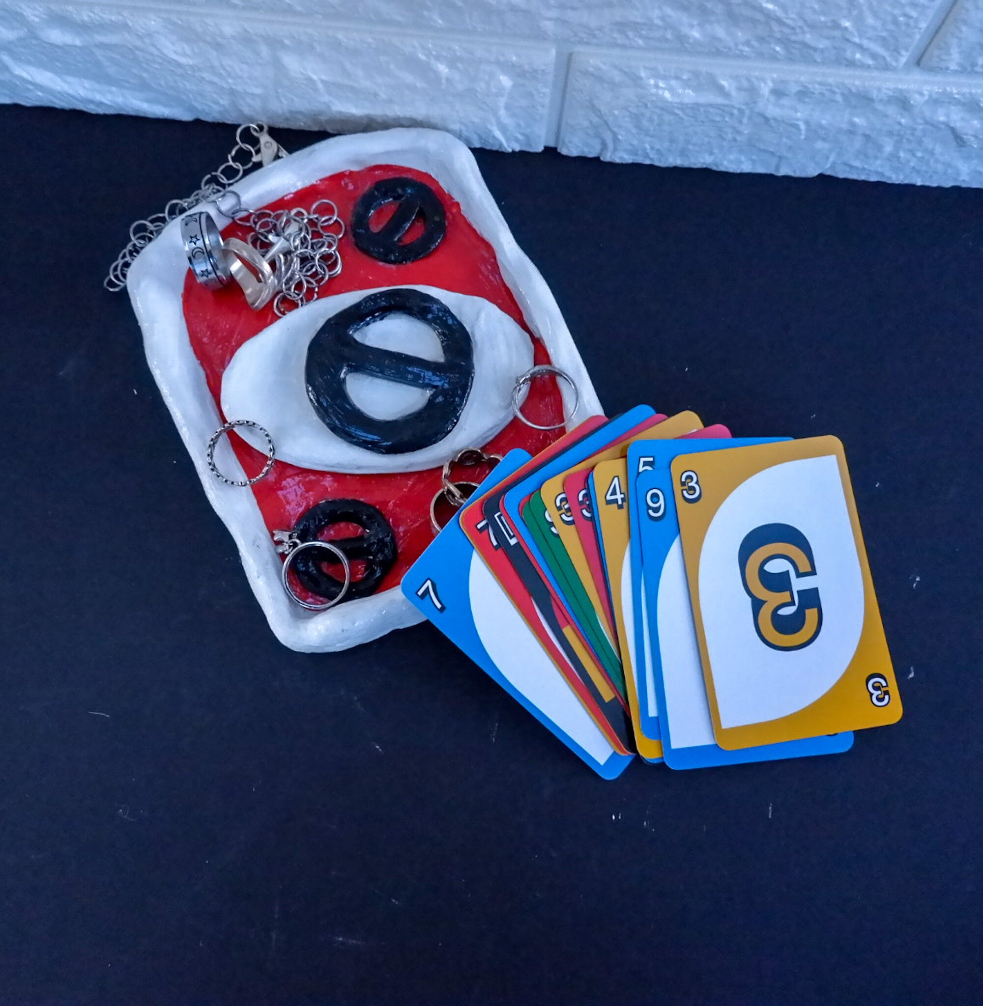 Uno Card Jewelry Clay Tray Skip a Turn - Etsy