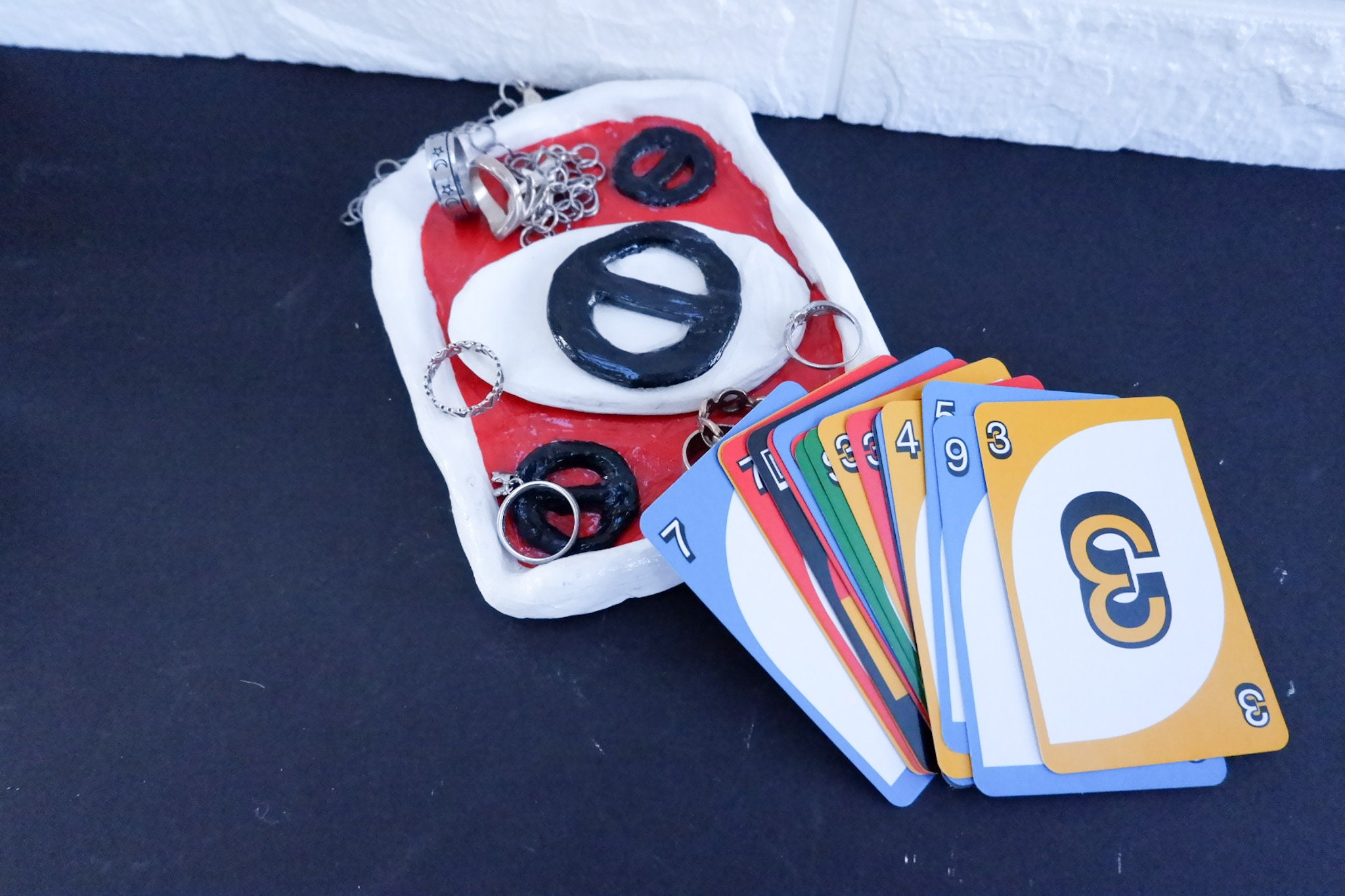 Uno Card Jewelry Clay Tray Skip a Turn - Etsy