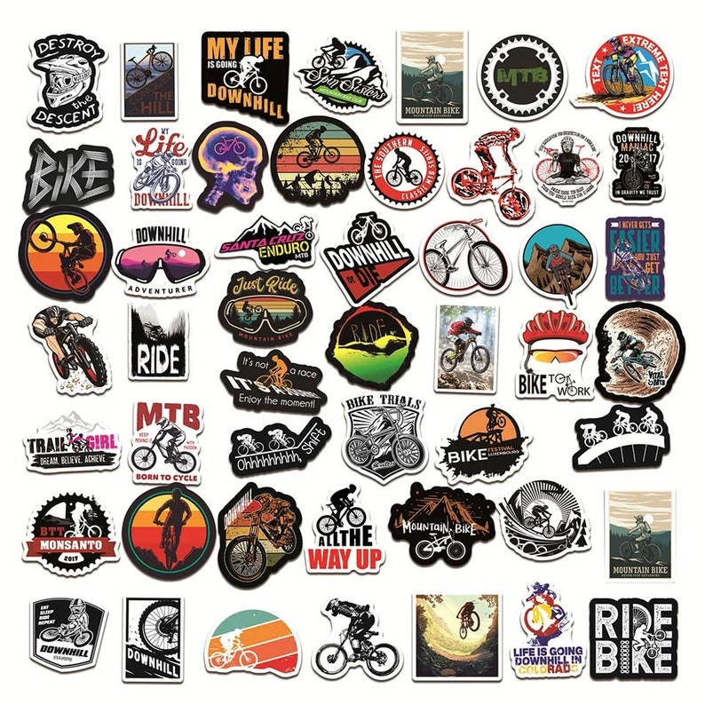 BMX Mixed Sticker Packs~ Biking Vinyls ~ Bike Decals ~ Bike Stickers ...