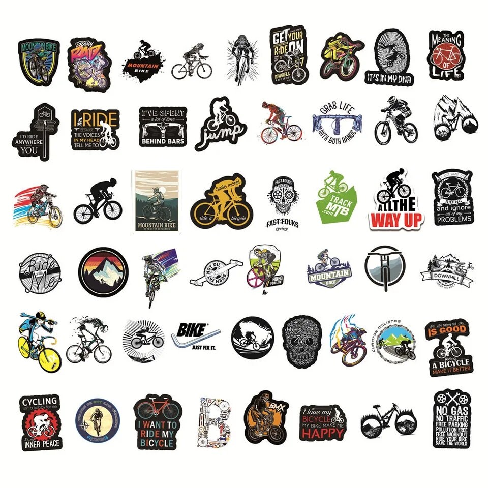 BMX Mixed Sticker Packs~ Biking Vinyls ~ Bike Decals ~ Bike Stickers ...