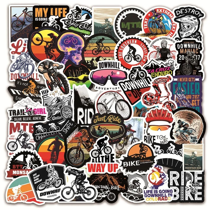 BMX Mixed Sticker Packs~ Biking Vinyls ~ Bike Decals ~ Bike Stickers ...