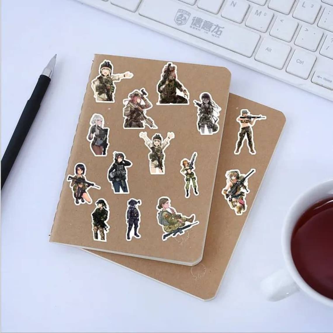 Anime Military Girl Sticker ~ Army Girl Vinyls ~ Anime Decals ~ Anime ...