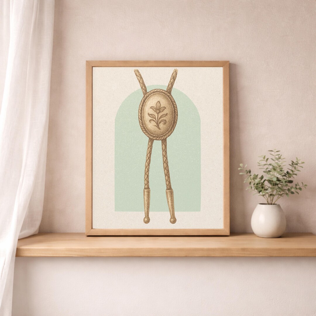 Western Bolo Tie Nursery Wall Art, Cowboy Nursery Decor, Western Baby ...