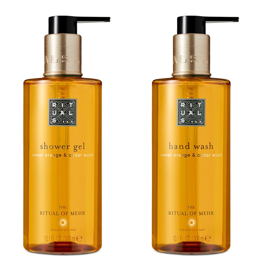 Rituals of Mehr Sweet Orange & Cedar Wood Hand Wash and Shower Gel Duo ...
