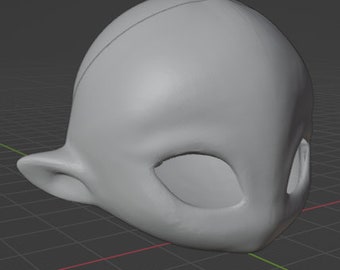 Alien Head Stl - Etsy