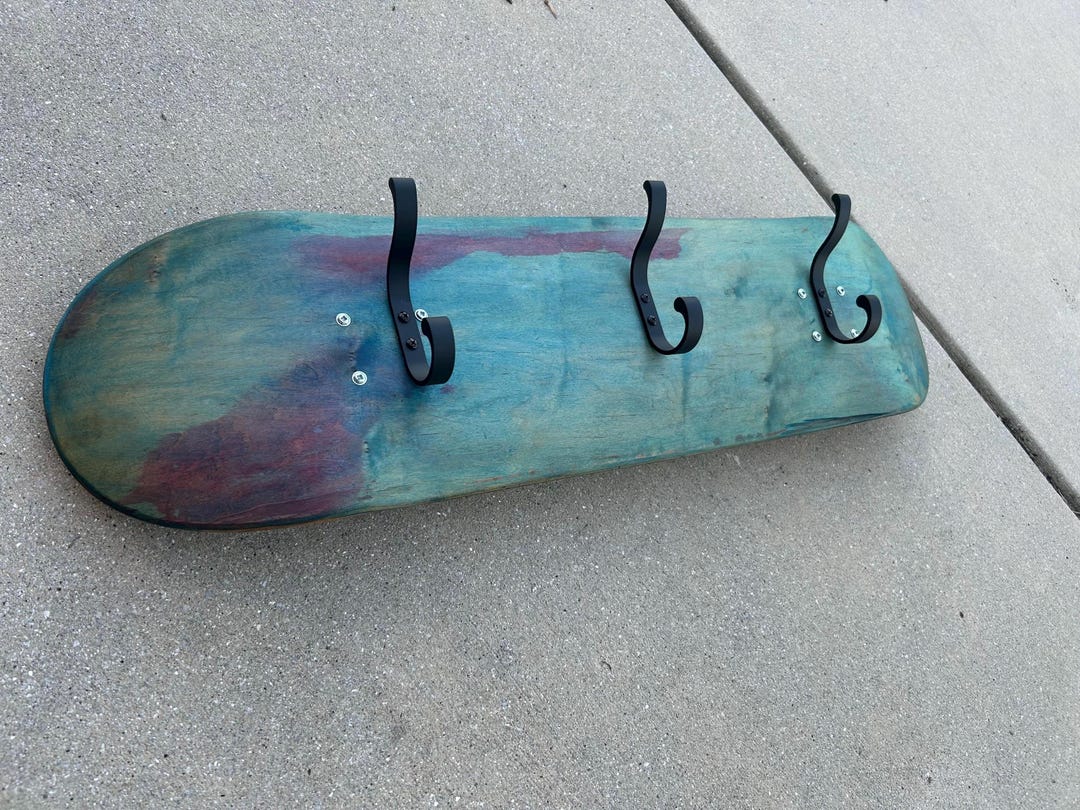 Upcycled Skateboard Coat Rack - Etsy