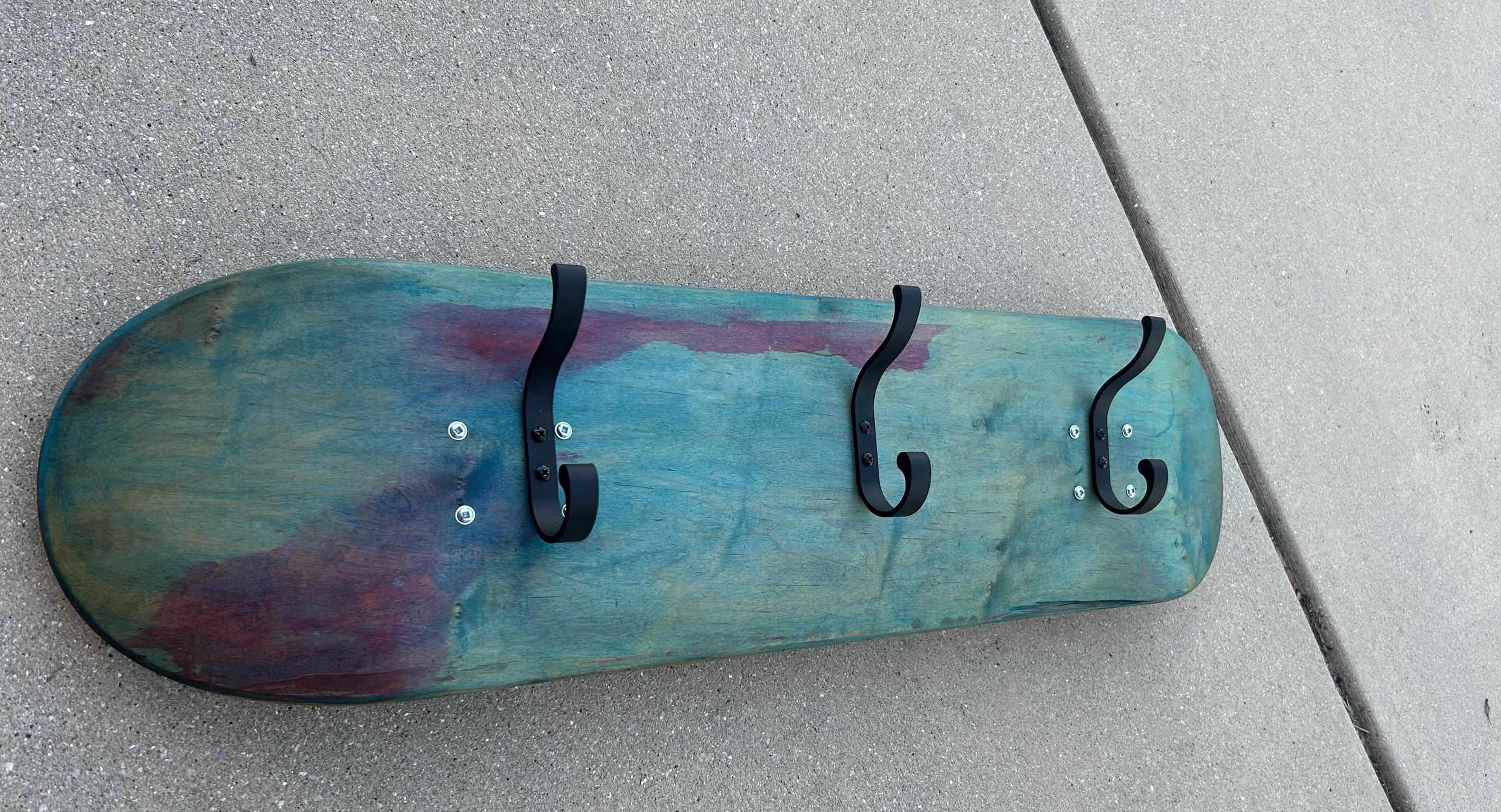 Upcycled Skateboard Coat Rack - Etsy