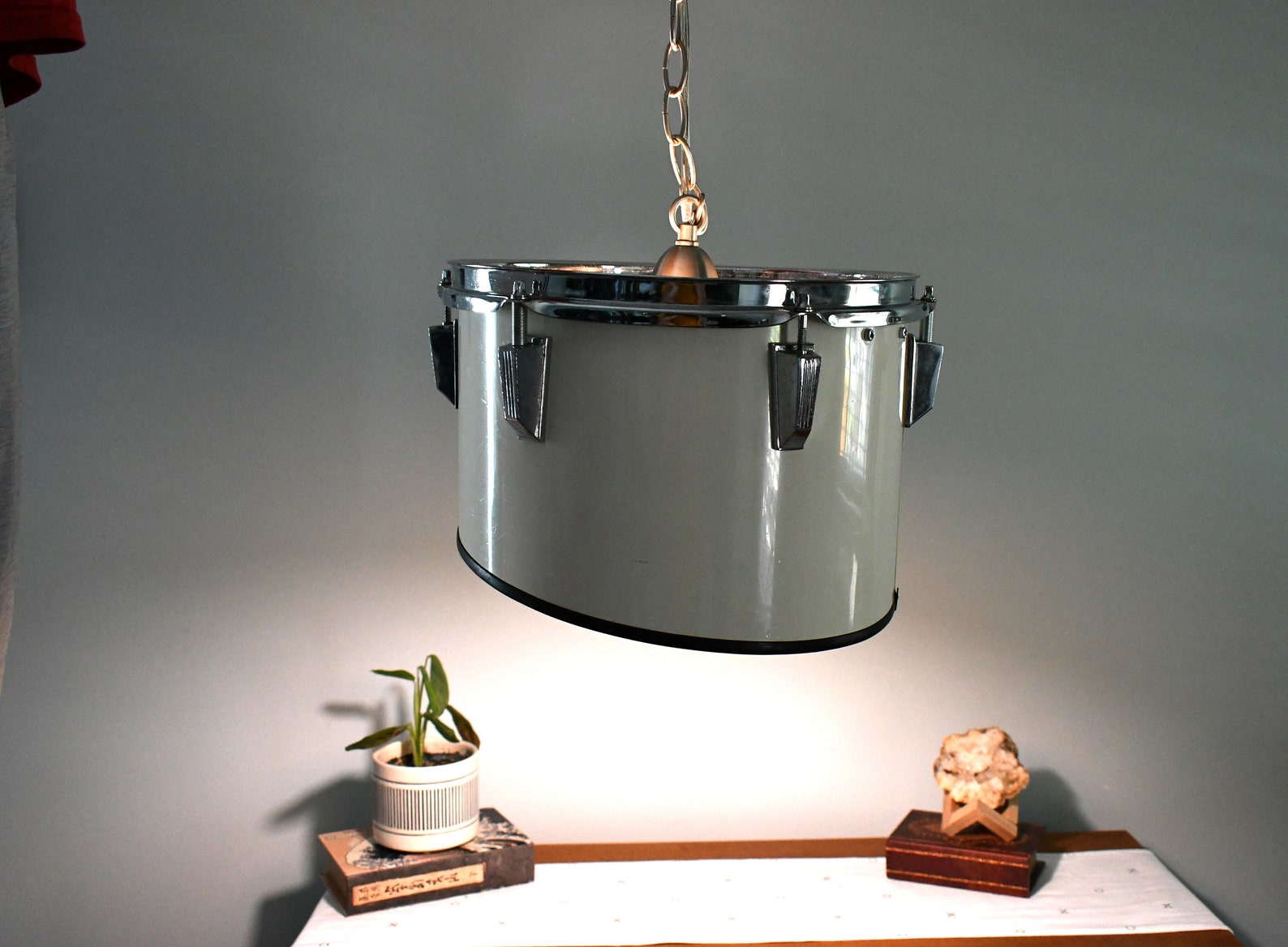 Quad Tenor Drum Upcycled Pendant Light - Etsy