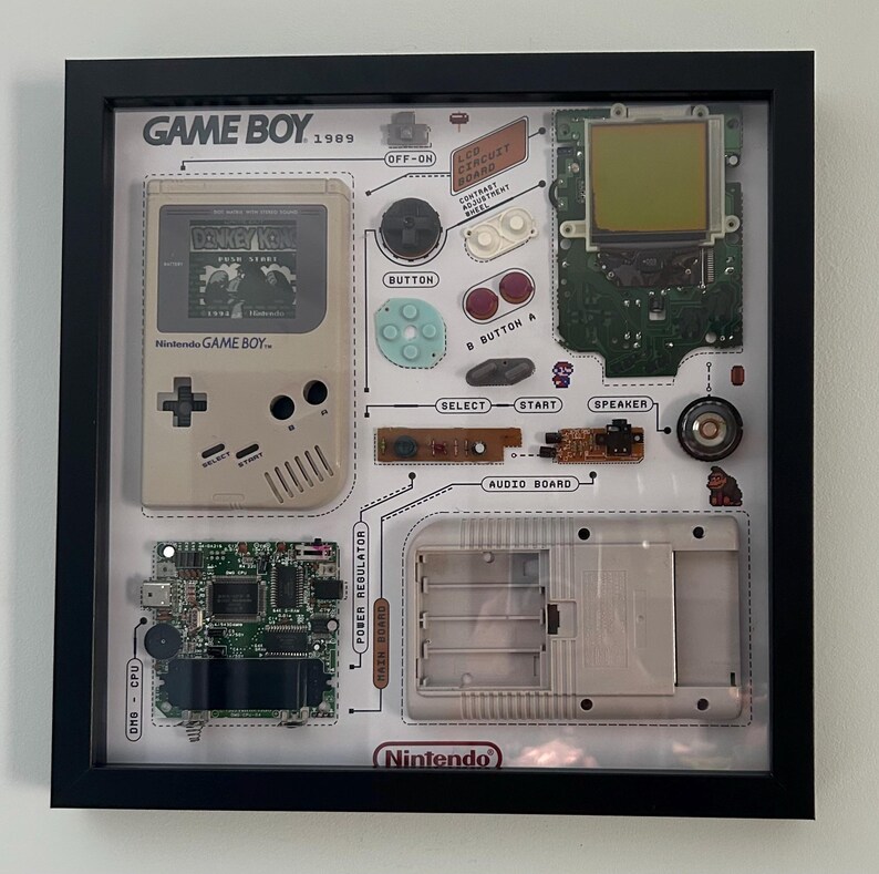 Framed Gameboy Teardown / Dissasembled Art - Etsy