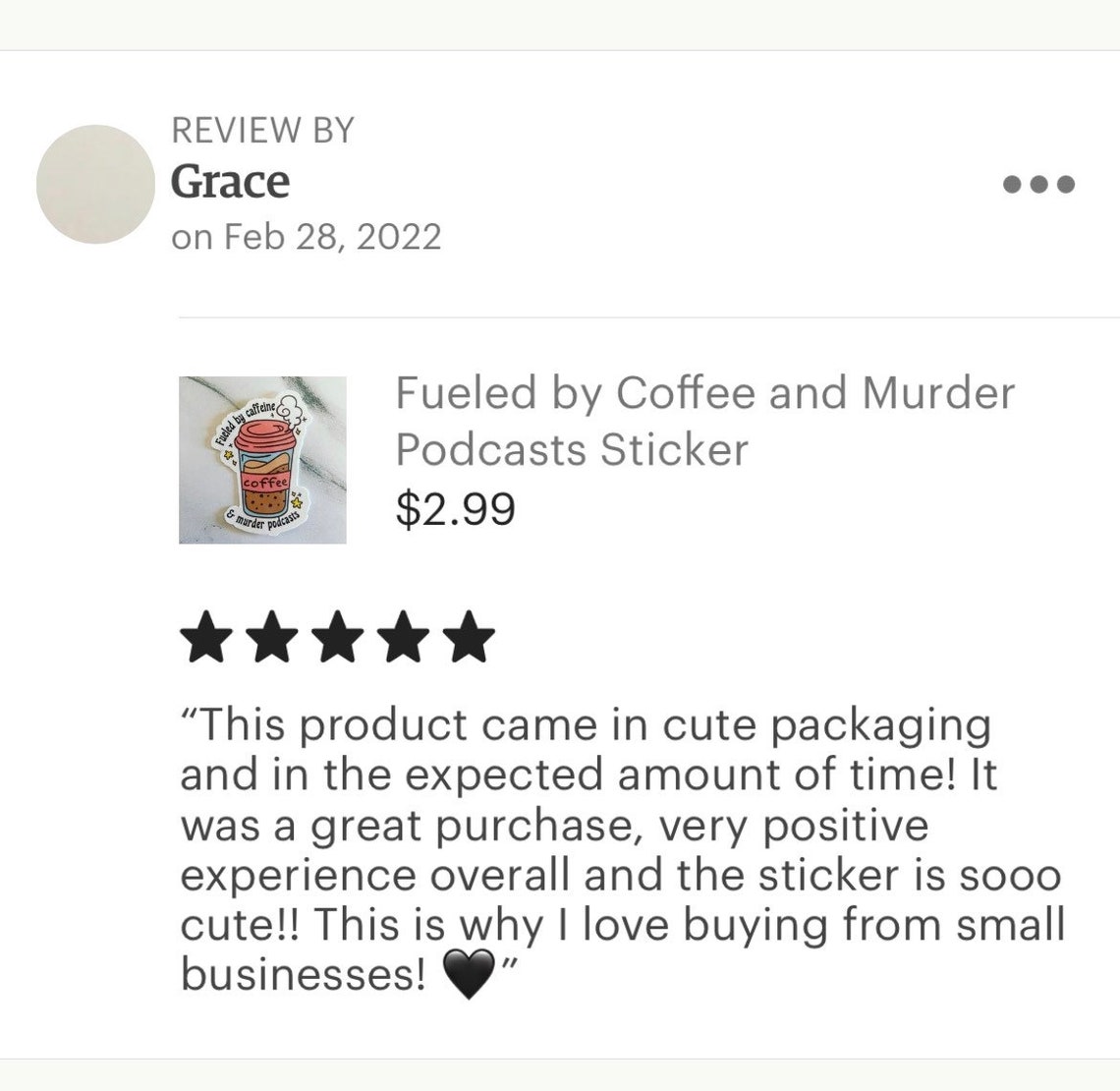 Fueled by Coffee and Murder Podcasts Sticker - Etsy